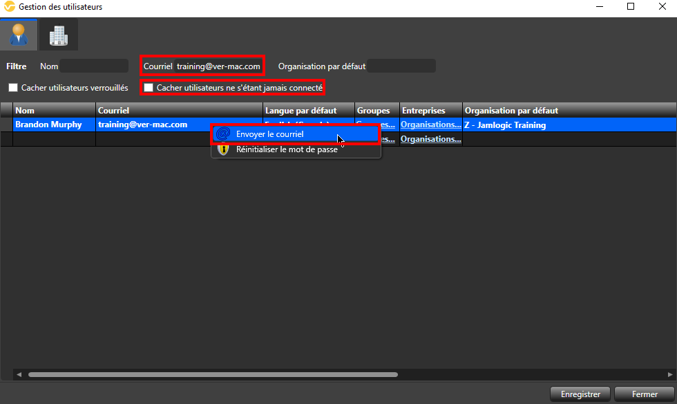 Survole JamLogic – Ver-Mac Client