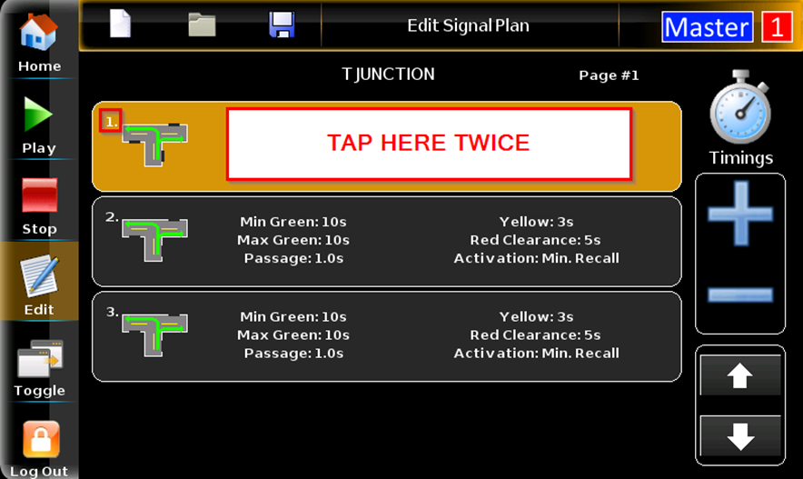 How to Program a T-Junction Signal Plan (Radio Mode) – Ver-Mac Client